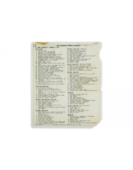 PAA Constellation L-749 Check List