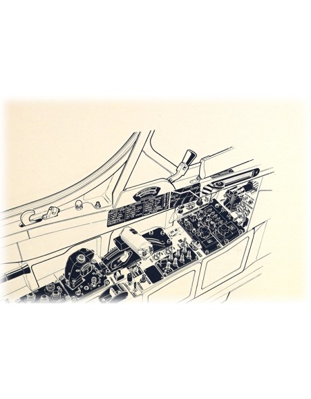 Mirage F1 CR cockpit layout training poster