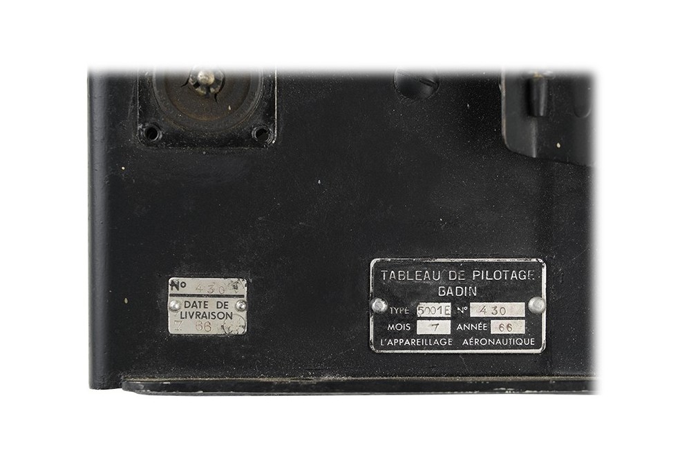 tableau de pilotage Badin Type 5001E, n° 430, daté 07/66